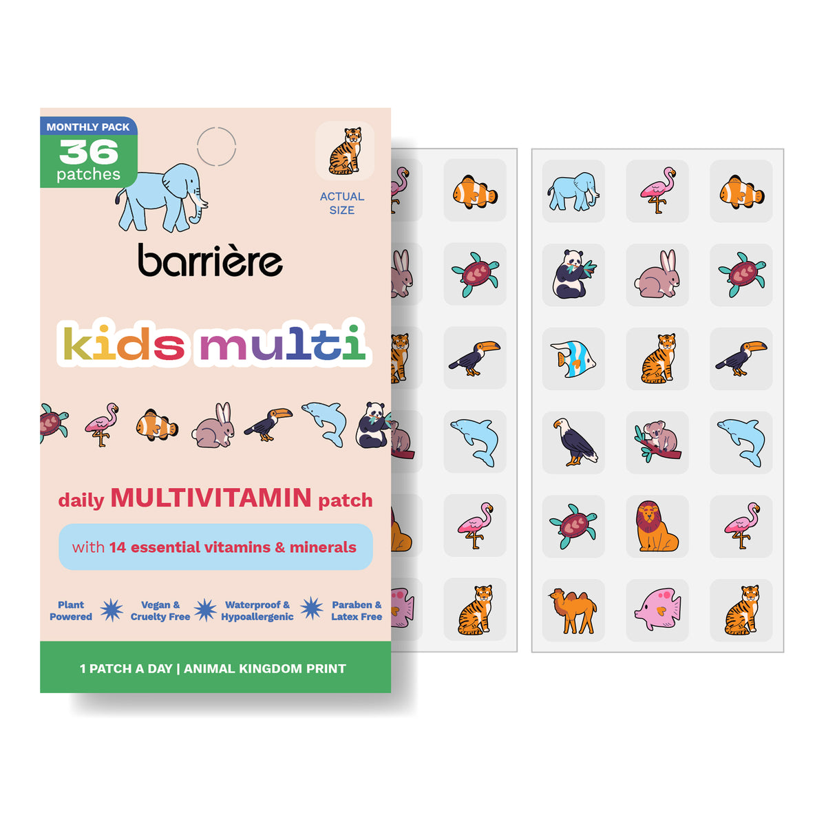 Kids Multi Patch 36-Pack - Animal Kingdom – Muse & Heroine