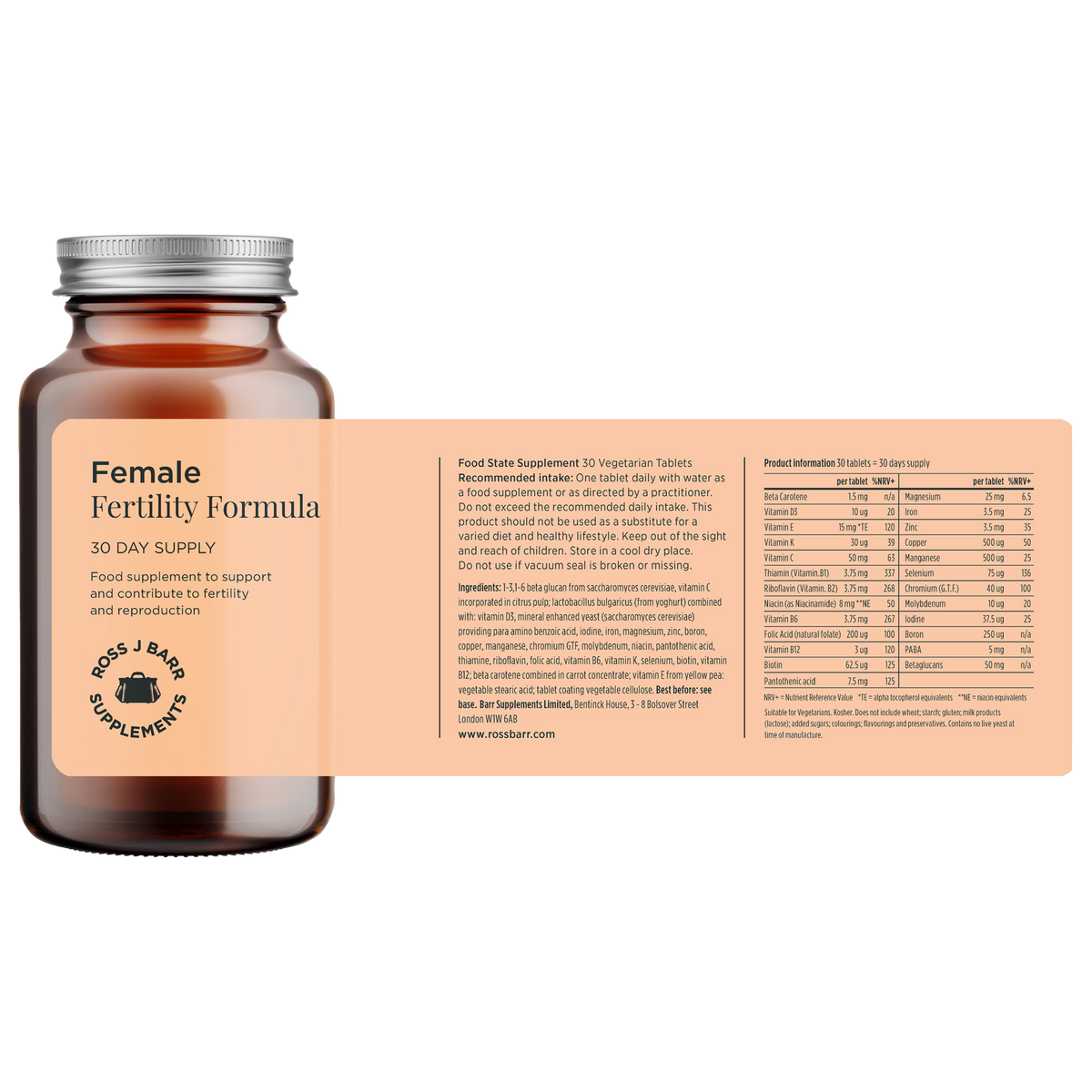 Female Fertility Formula – Muse & Heroine