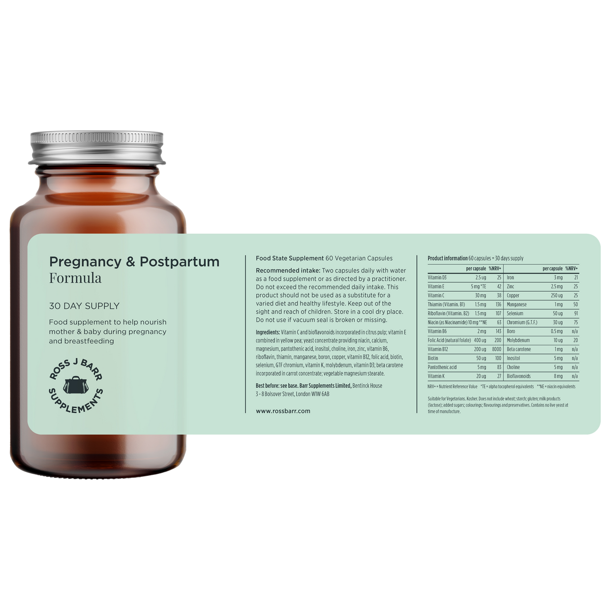 Pregnancy & Postpartum Formula – Muse & Heroine