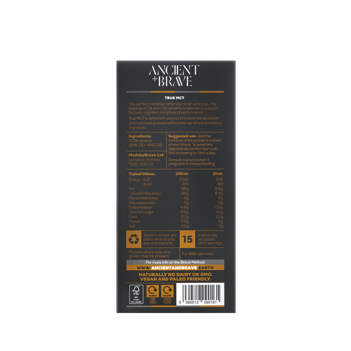 True MCT Oil sachets – Muse & Heroine